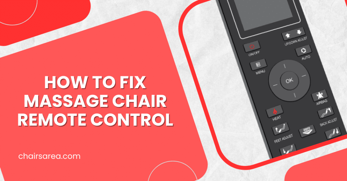 Is Your Massage Chair Remote Not Working? Here’s How to Fix It - Chairs ...
